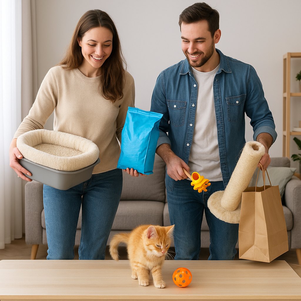 Kit básico para filhote de gato: o que você realmente precisa comprar